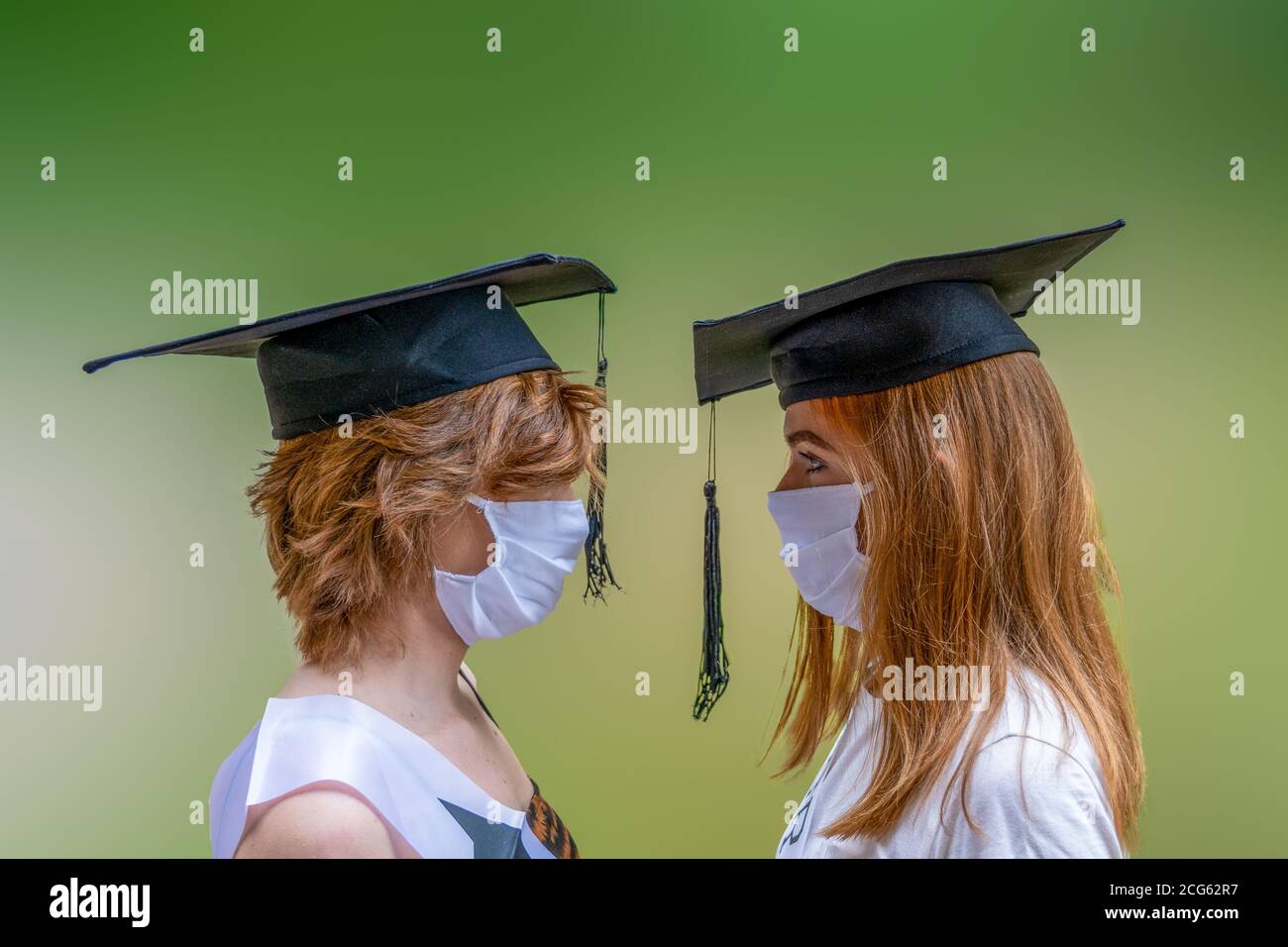 University student graduation in Covid 19 Lockdown Stock Photo - Alamy