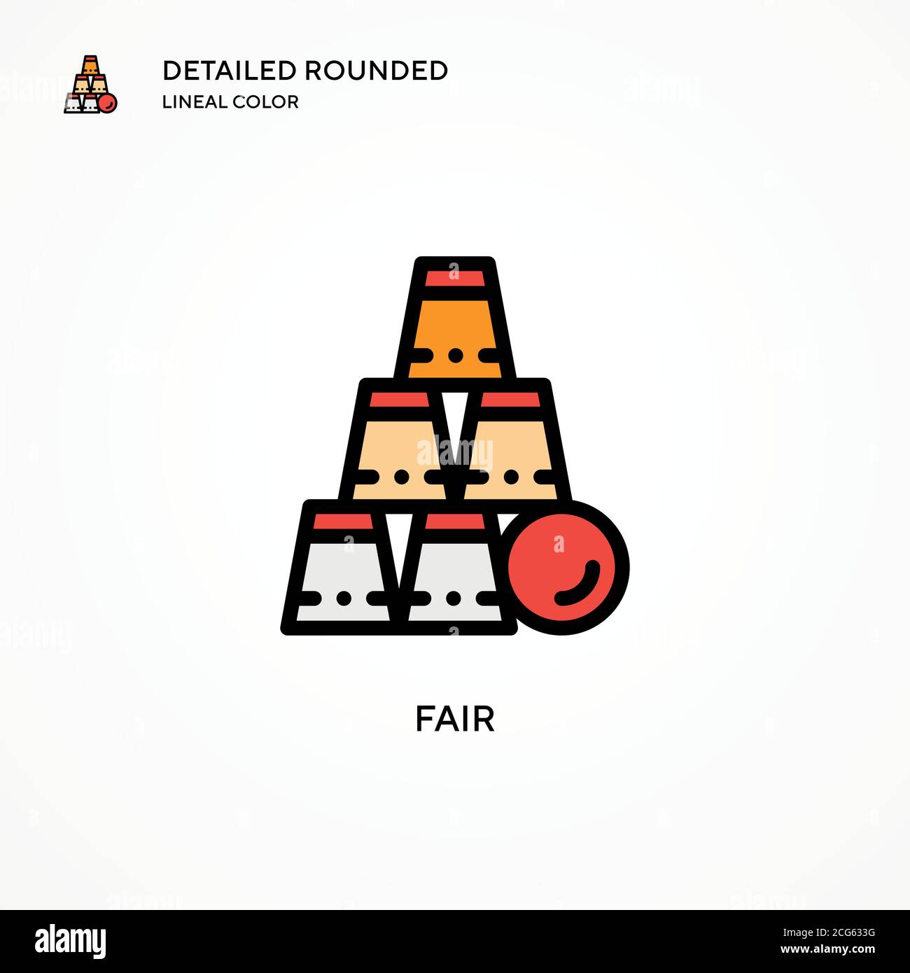 Fair vector icon. Modern vector illustration concepts. Easy to edit and ...