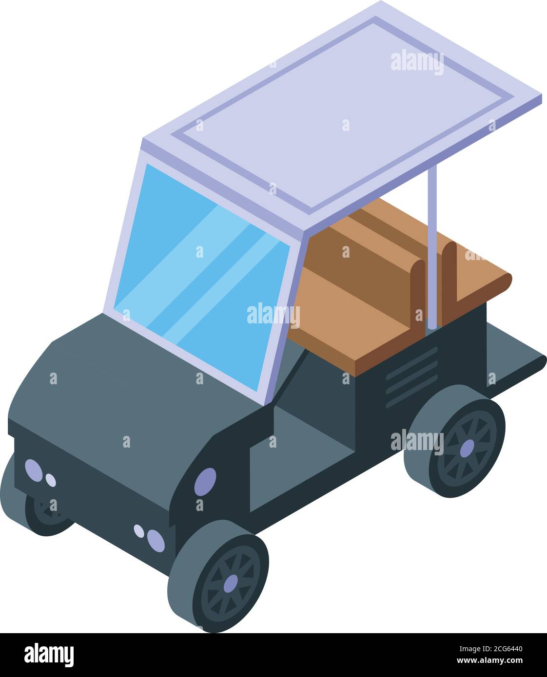 Golf buggy icon, isometric style Stock Vector Image & Art - Alamy