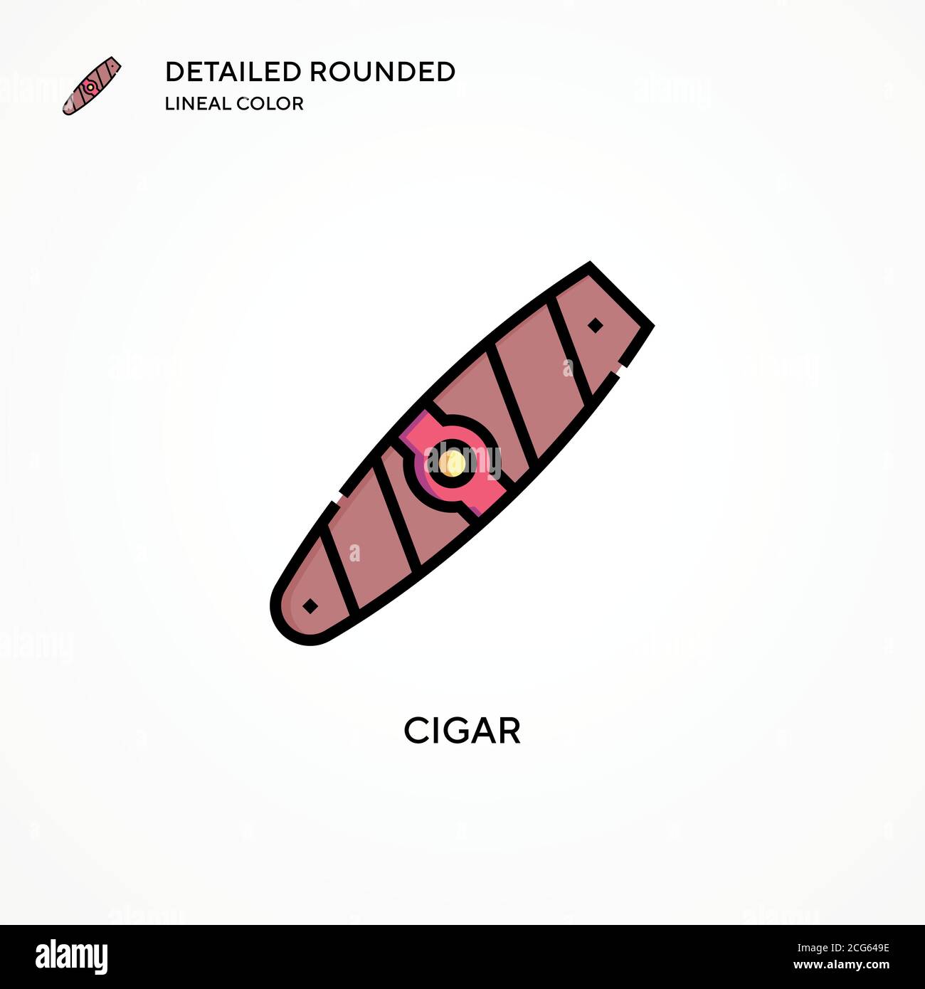 Cigar vector icon. Modern vector illustration concepts. Easy to edit ...