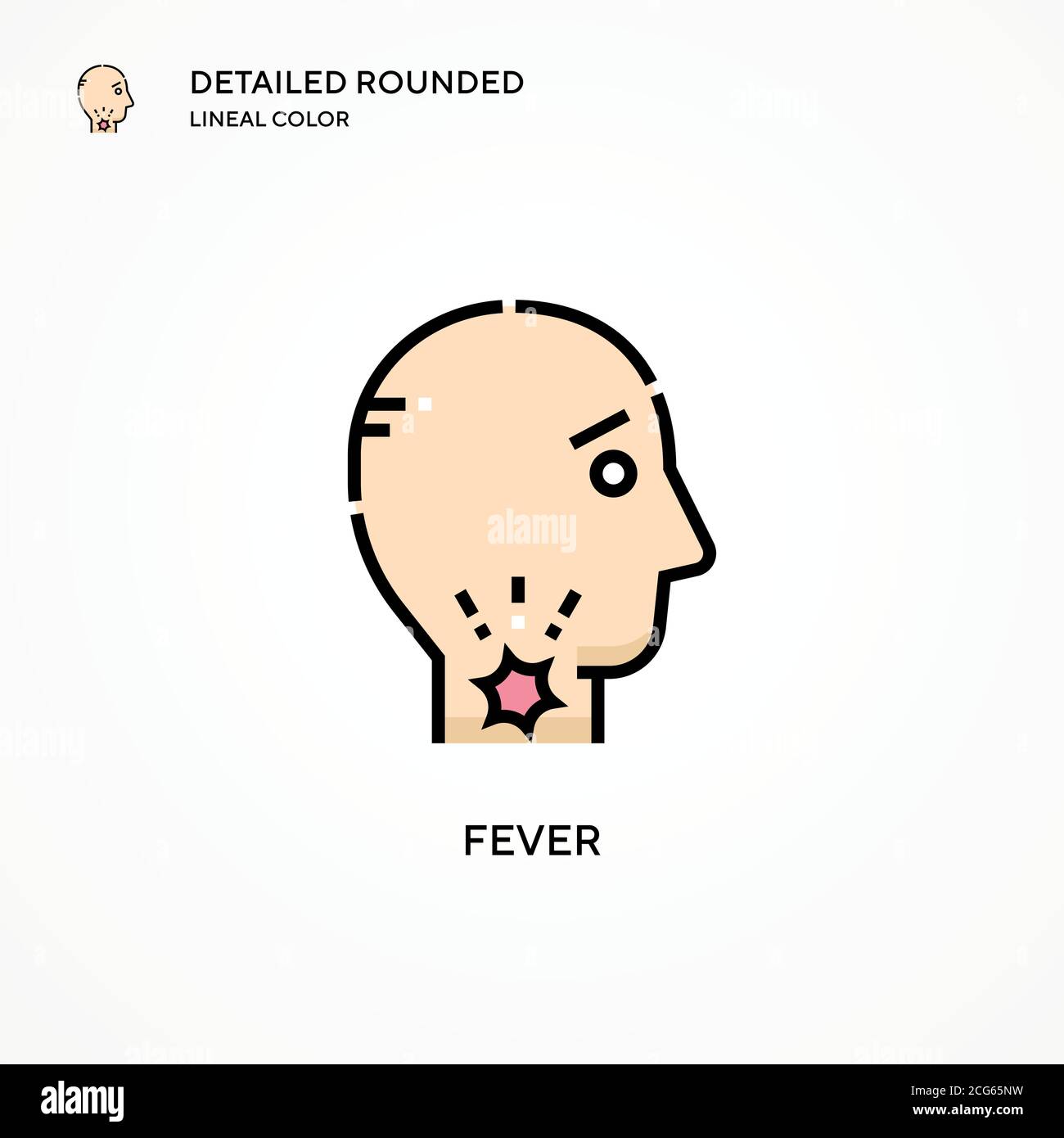 Fever vector icon. Modern vector illustration concepts. Easy to edit ...