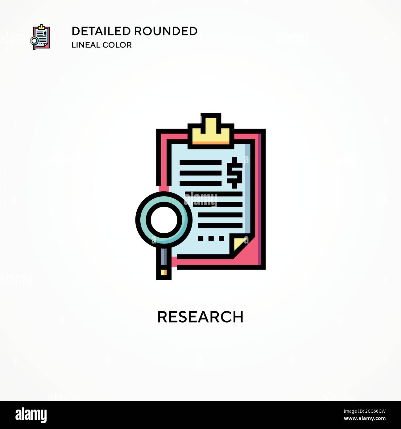 Research vector icon. Modern vector illustration concepts. Easy to edit ...