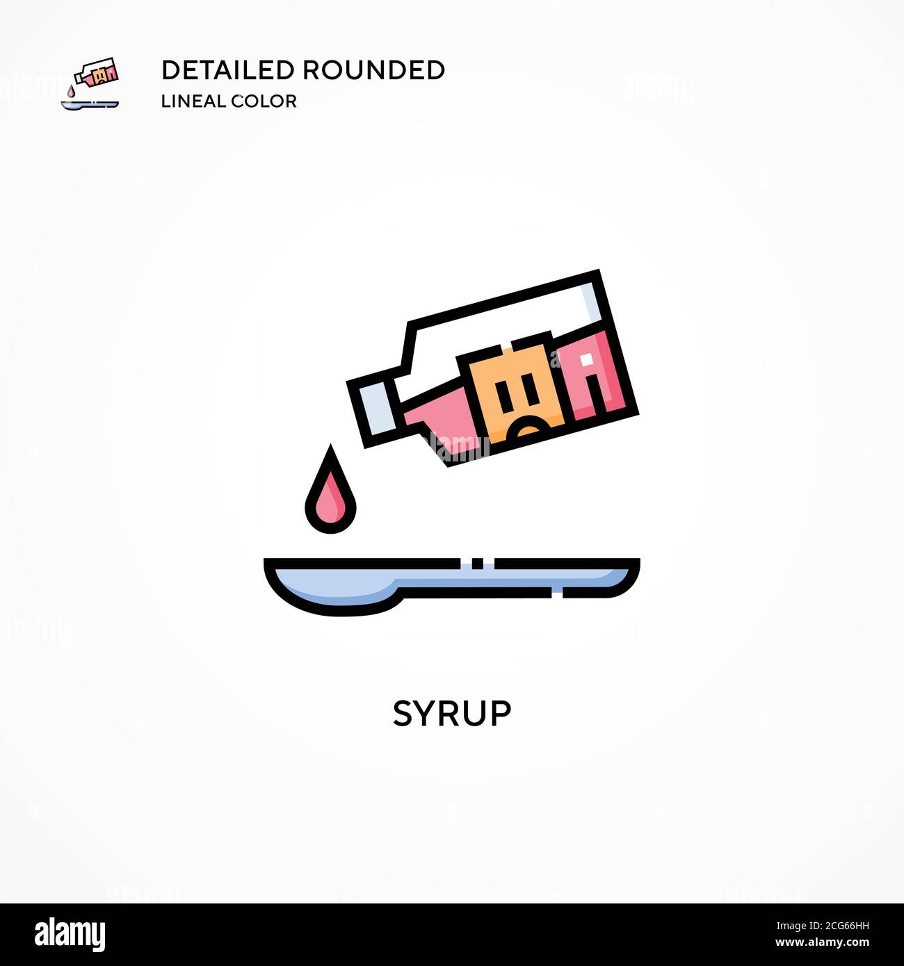Syrup vector icon. Modern vector illustration concepts. Easy to edit ...