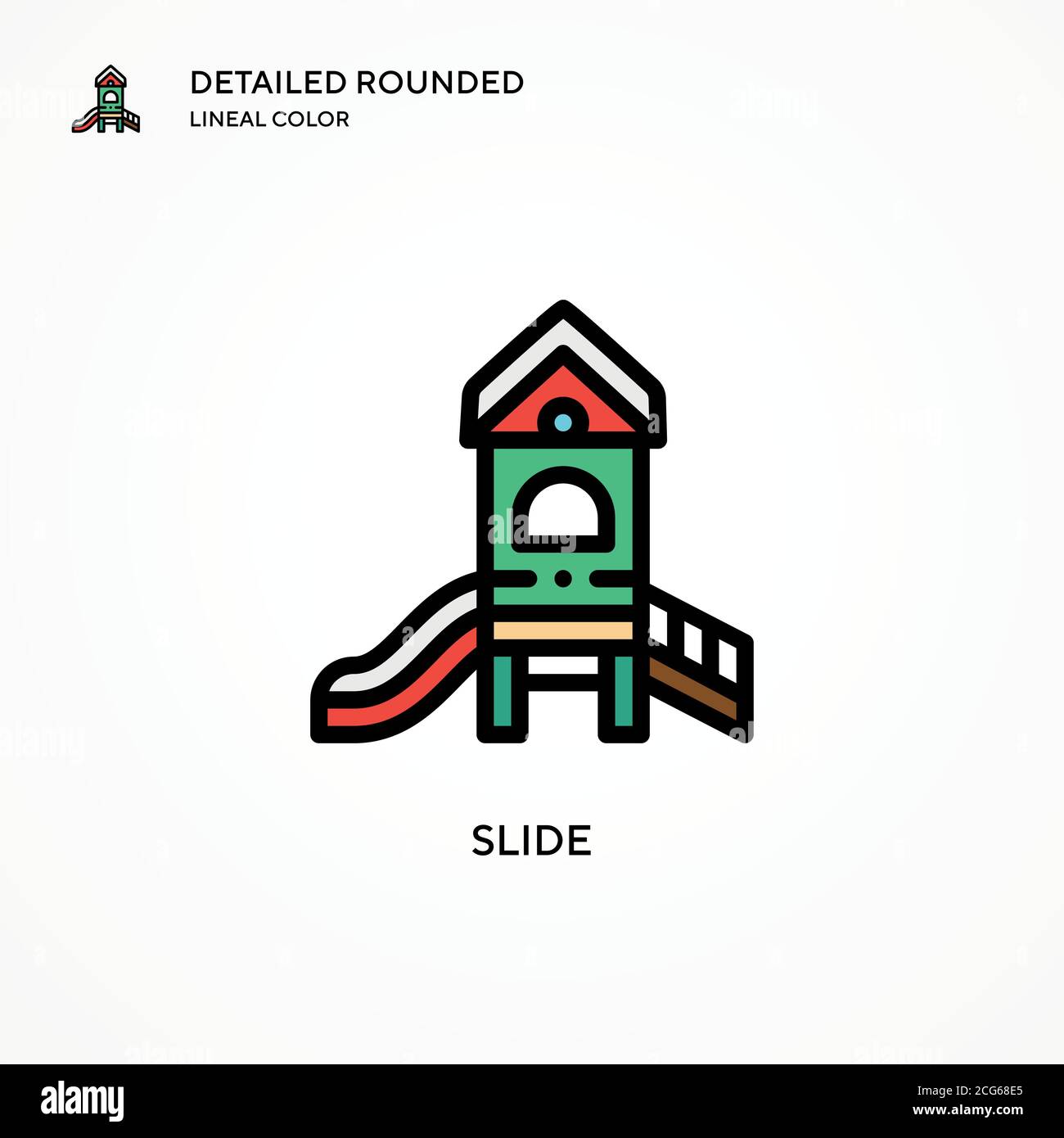 Slide vector icon. Modern vector illustration concepts. Easy to edit ...