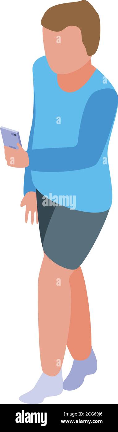 Kid make video call icon, isometric style Stock Vector Image & Art - Alamy