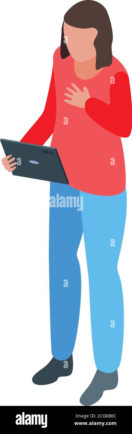 Tablet video call icon, isometric style Stock Vector Image & Art - Alamy Tablet video call icon, isometric style Stock Vector Image & Art - Alamy
