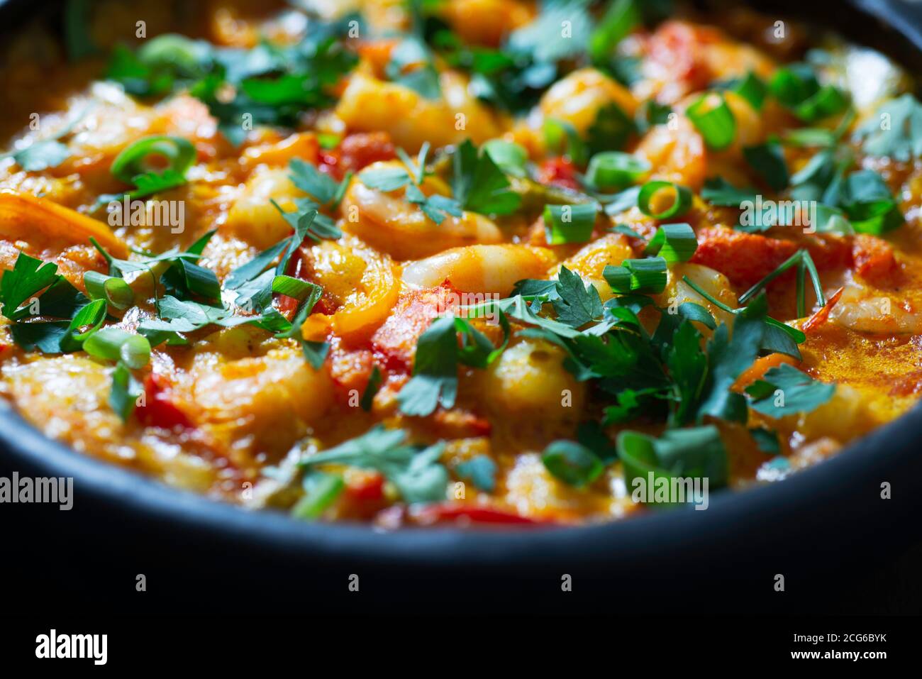Moqueca of shrimps, Brazilian dish Stock Photo - Alamy