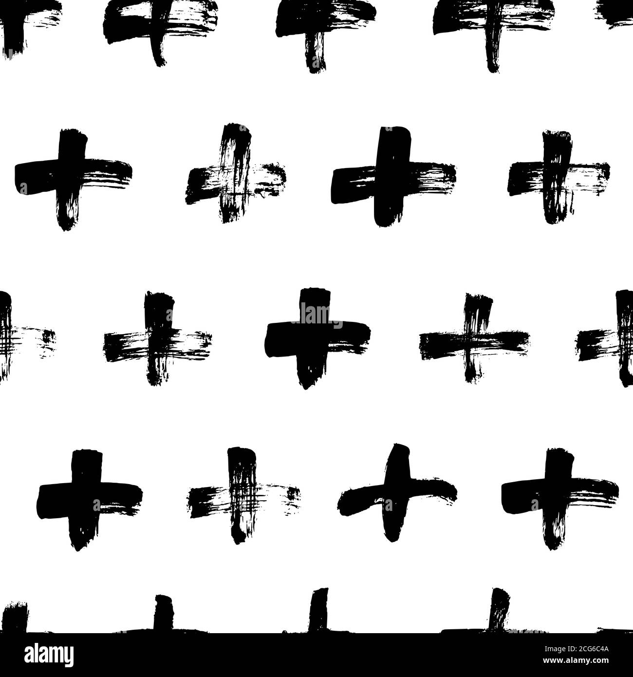 Black crosses vector seamless pattern Stock Vector Image & Art - Alamy