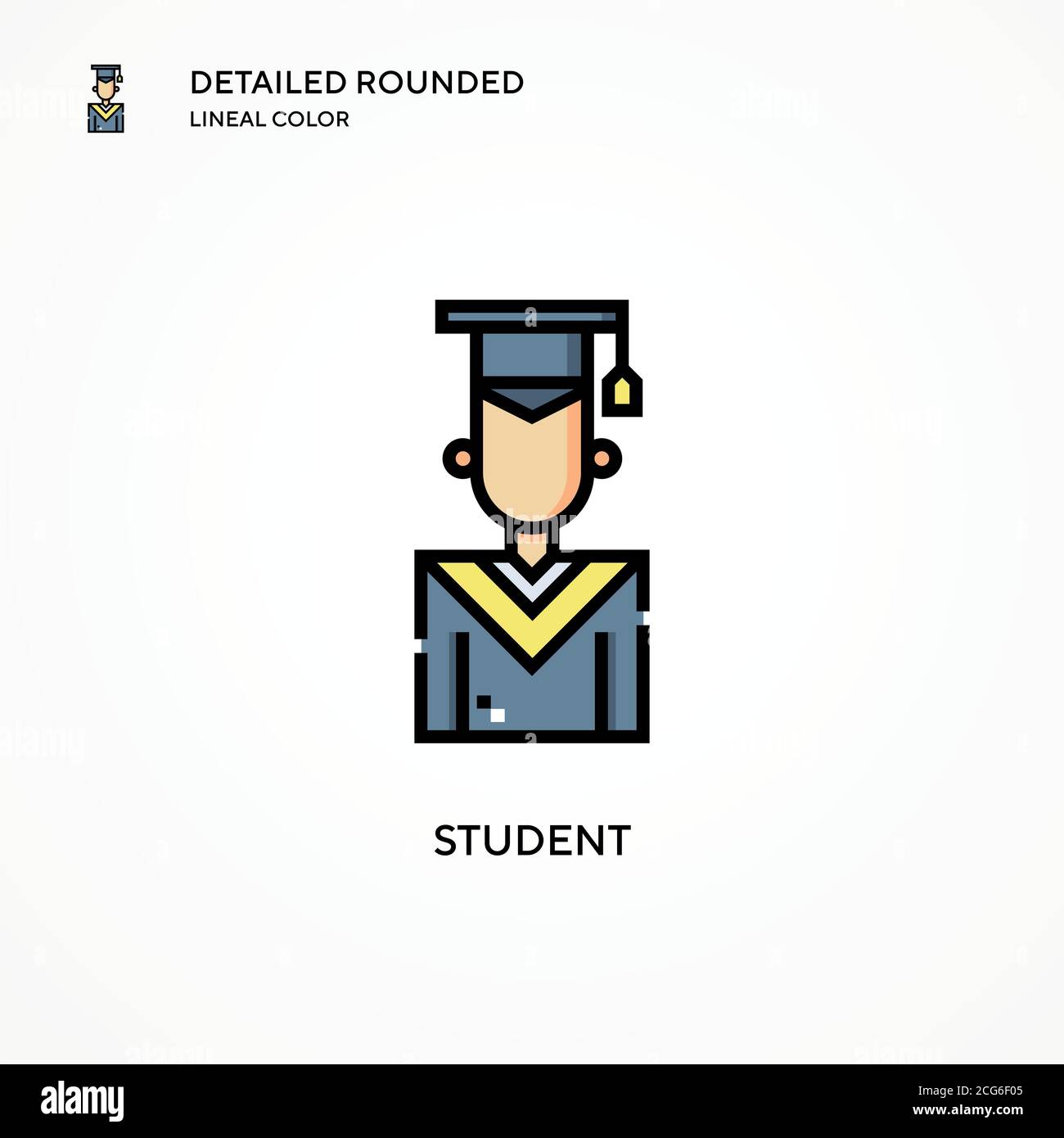 Student vector icon. Modern vector illustration concepts. Easy to edit ...