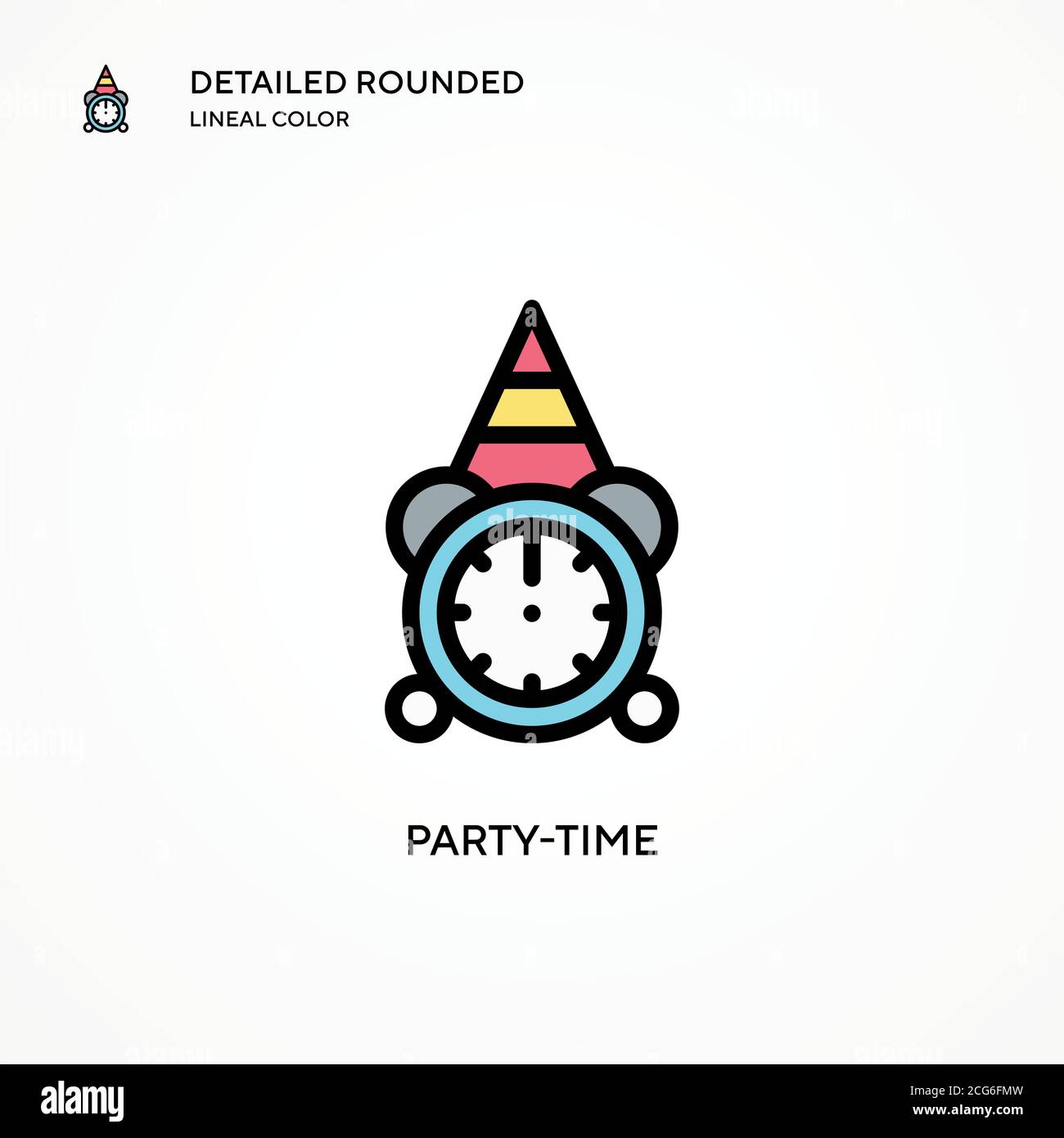 Party-time vector icon. Modern vector illustration concepts. Easy to ...
