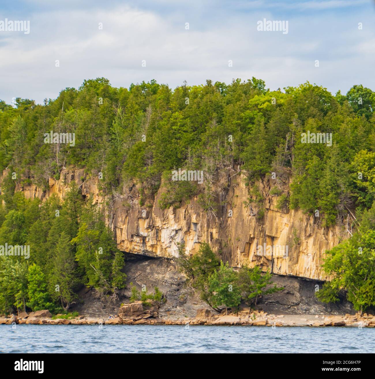 At Lone Rock Point in Burlington you can see where the Champlain Thrust ...