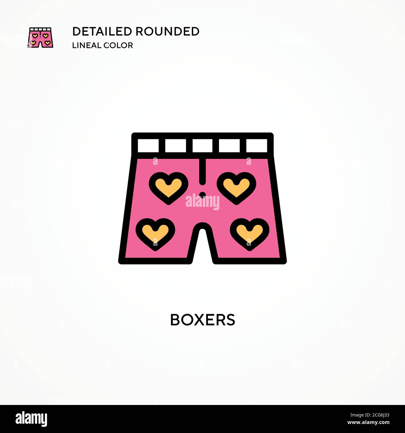 Boxers vector icon. Modern vector illustration concepts. Easy to edit ...