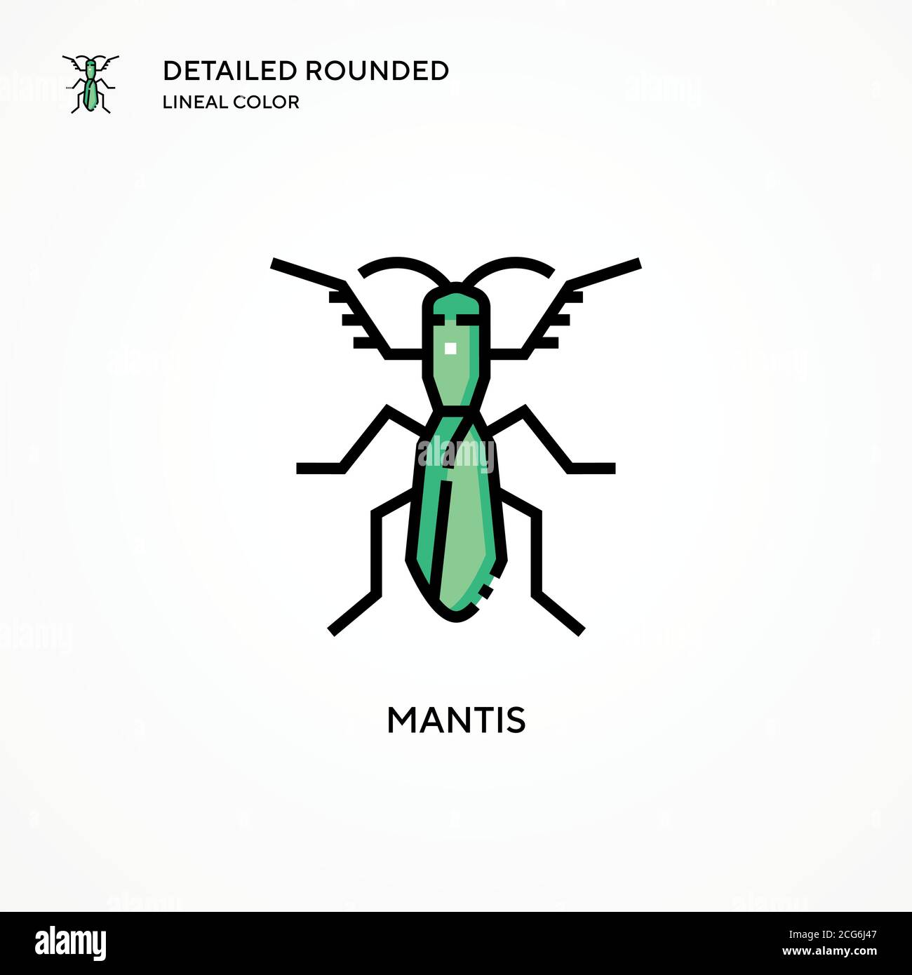 Mantis vector icon. Modern vector illustration concepts. Easy to edit ...