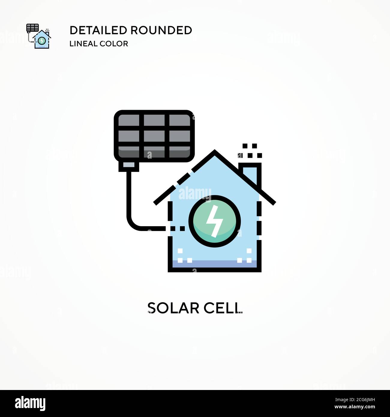 Solar cell vector icon. Modern vector illustration concepts. Easy to ...
