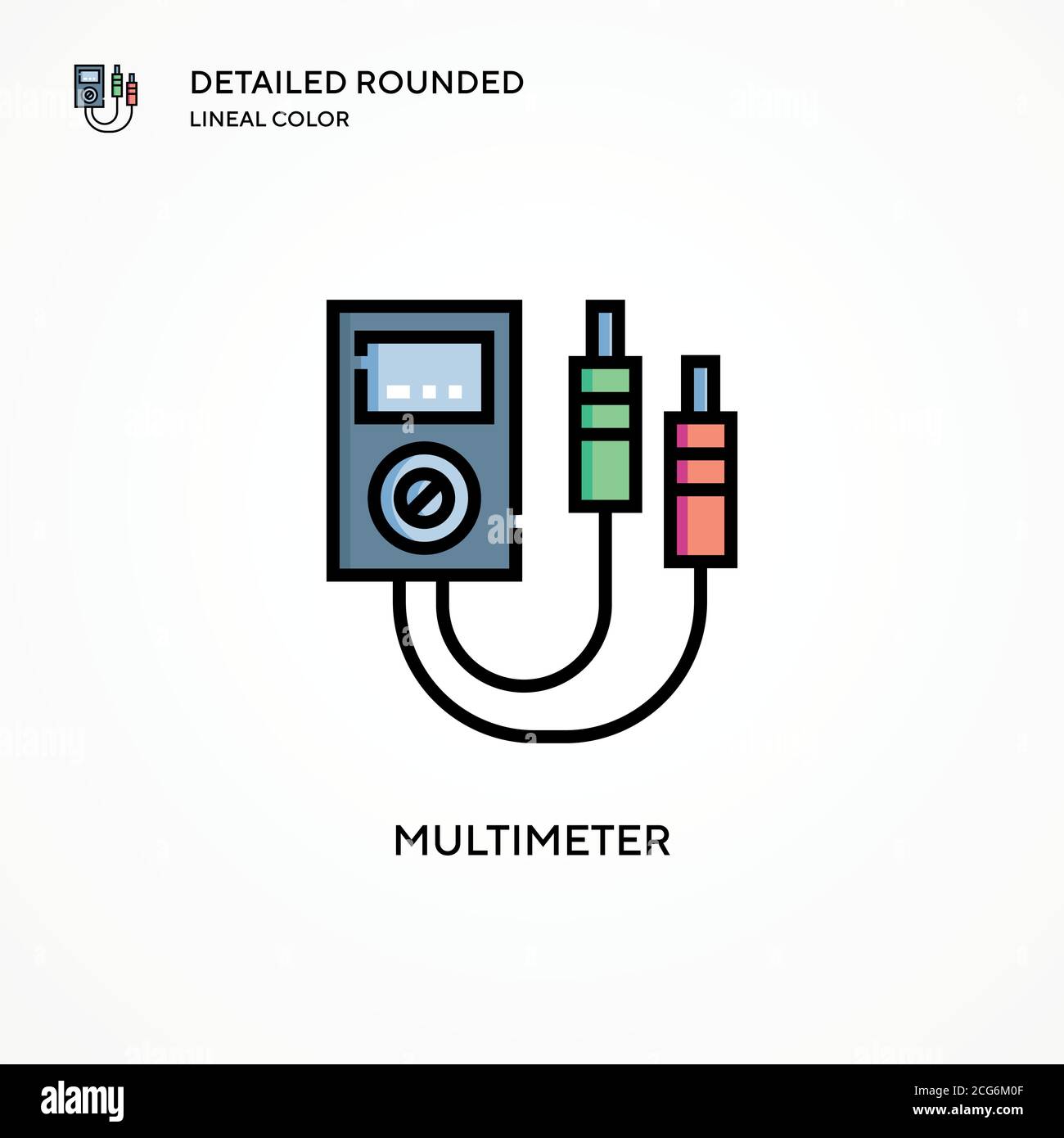Multimeter vector icon. Modern vector illustration concepts. Easy to ...