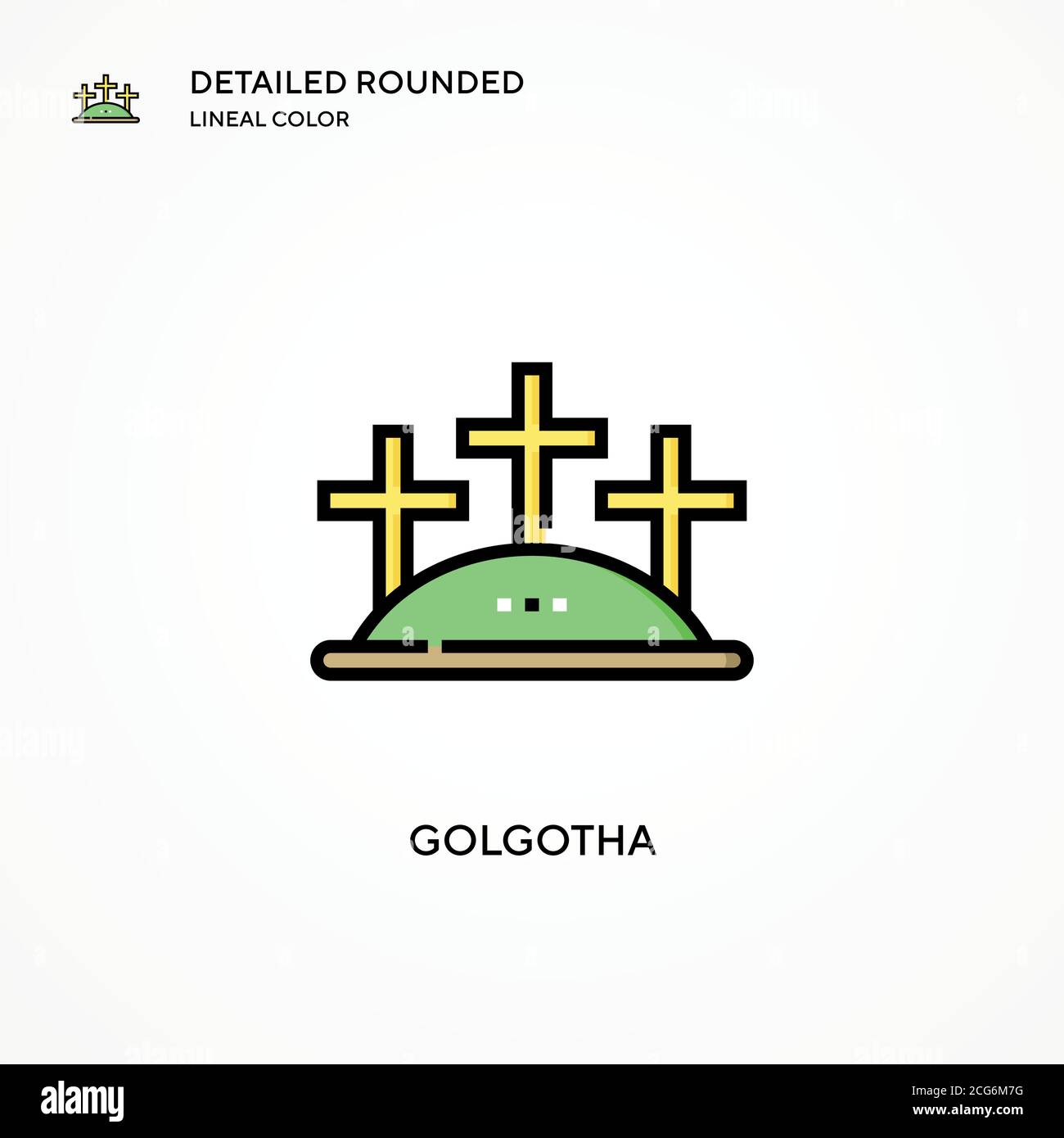 The hill of golgotha Stock Vector Images - Alamy