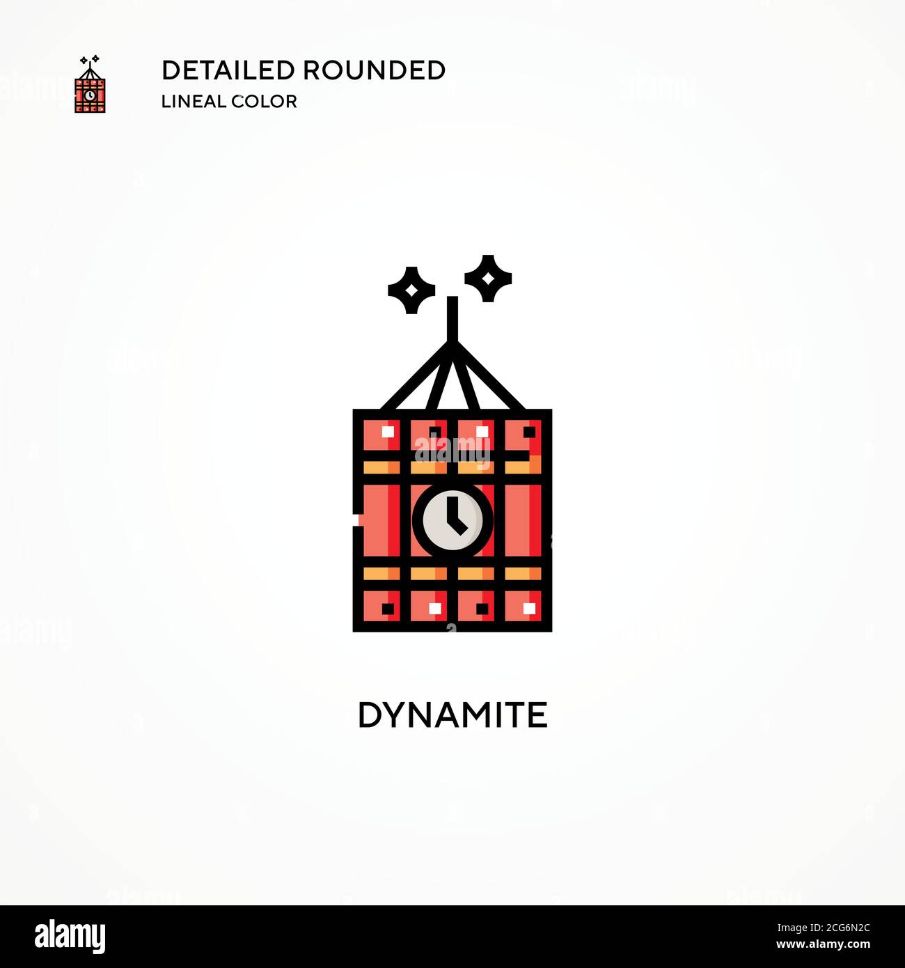 Dynamite vector icon. Modern vector illustration concepts. Easy to edit ...