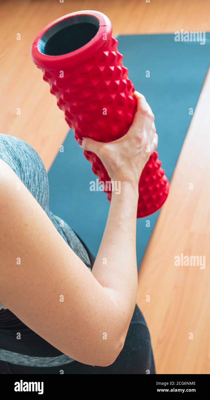 Foam roller hi-res stock photography and images - Alamy