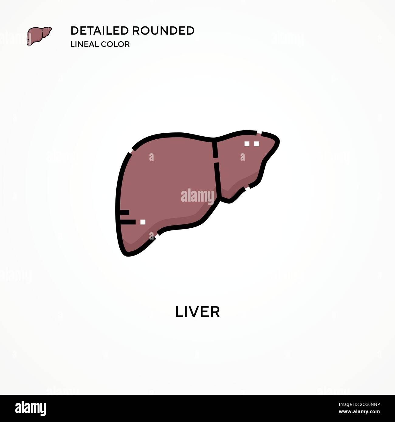 Liver vector icon. Modern vector illustration concepts. Easy to edit ...