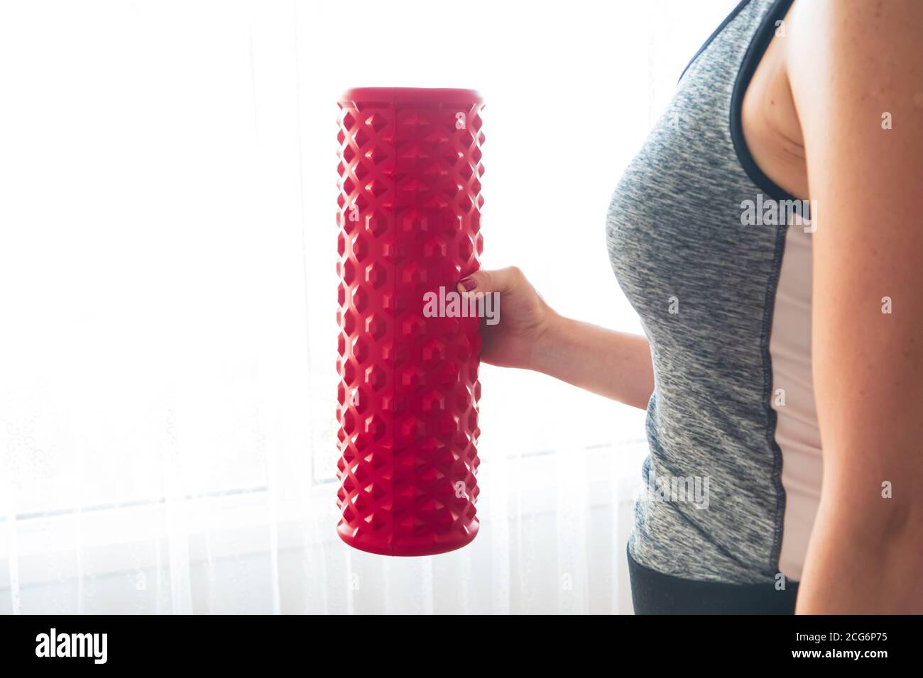 Foam roller exercise hi-res stock photography and images - Alamy