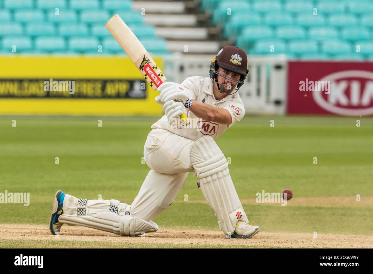 London, UK. 9 September 2020. Rory Burns batting as Surrey take on ...