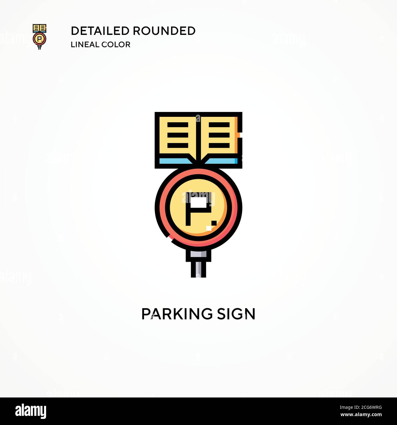 Parking sign vector icon. Modern vector illustration concepts. Easy to ...