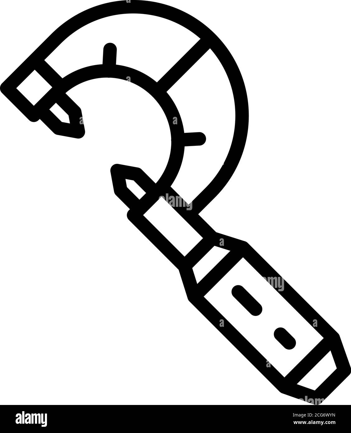 Vernier micrometer icon outline Stock Vector Images - Alamy