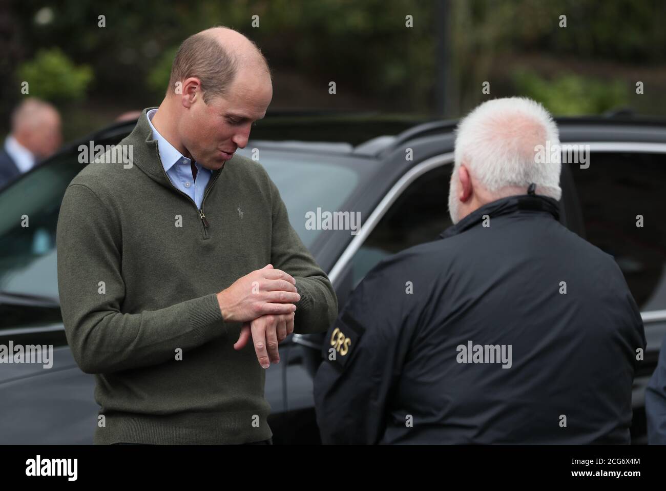 The Duke of Cambridge speaks with Community Rescue Service (CRS ...