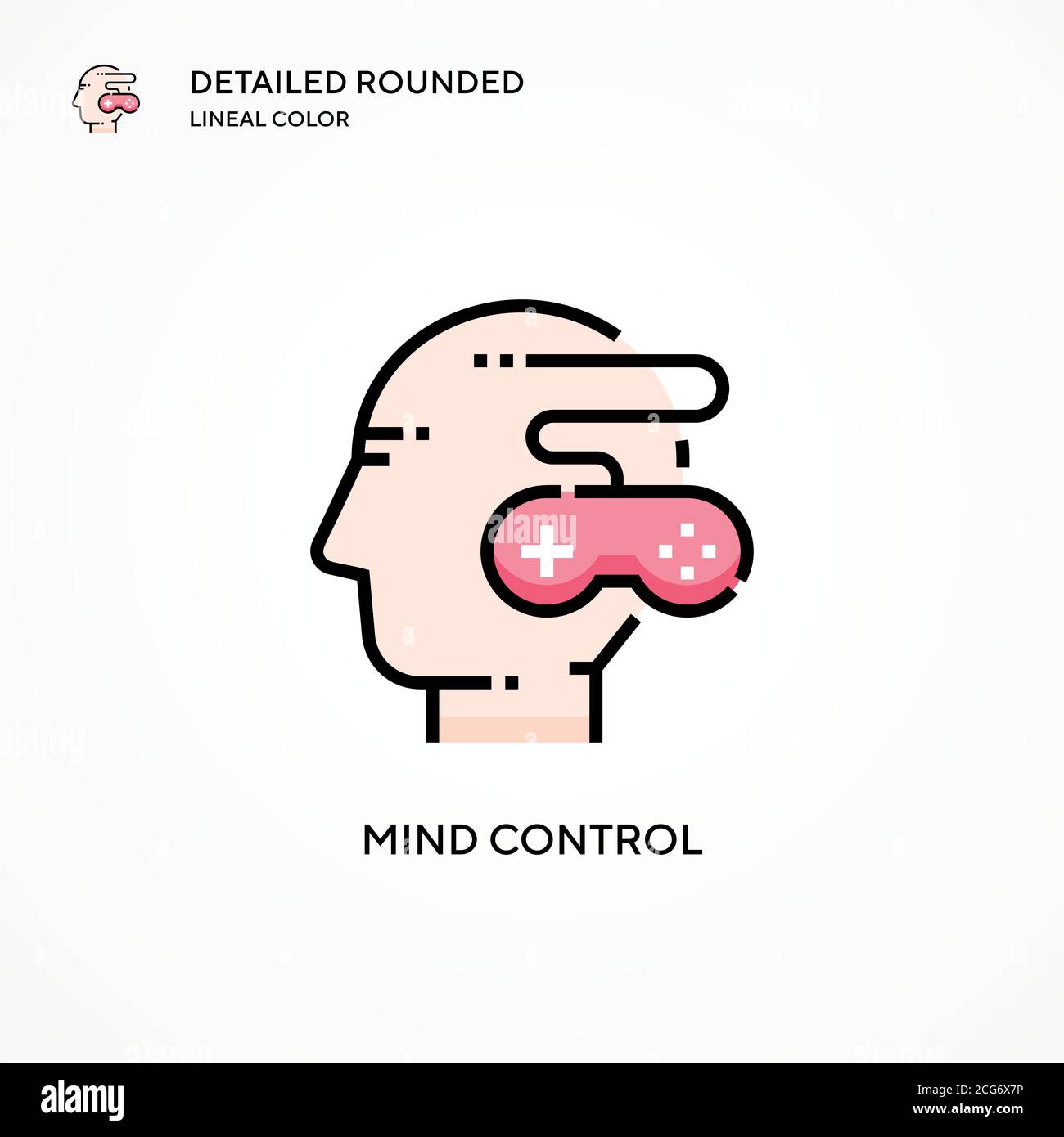 Mind Control Vector Icon Modern Vector Illustration Concepts Easy To