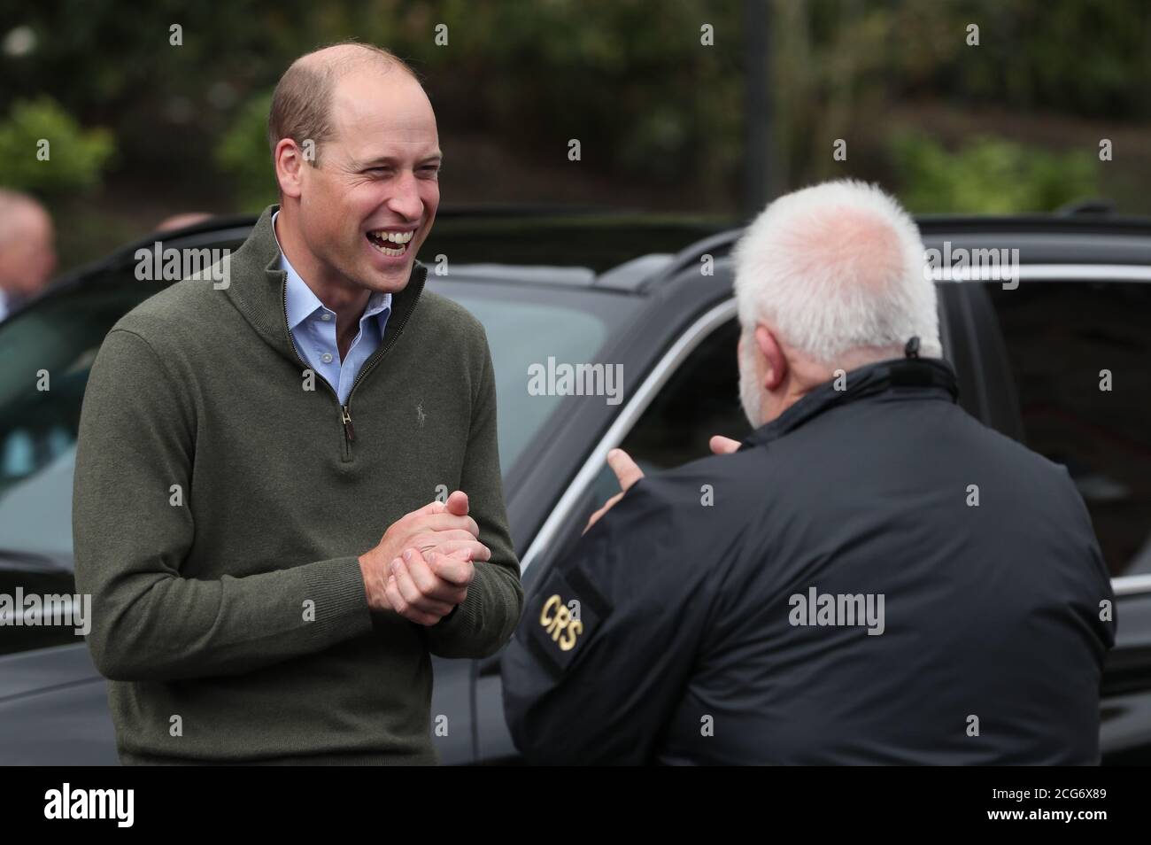 The Duke of Cambridge speaks with Community Rescue Service (CRS ...