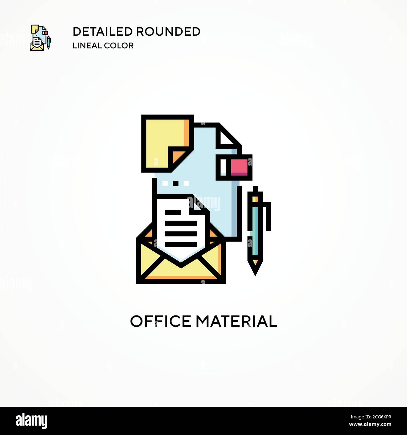Office material vector icon. Modern vector illustration concepts. Easy ...