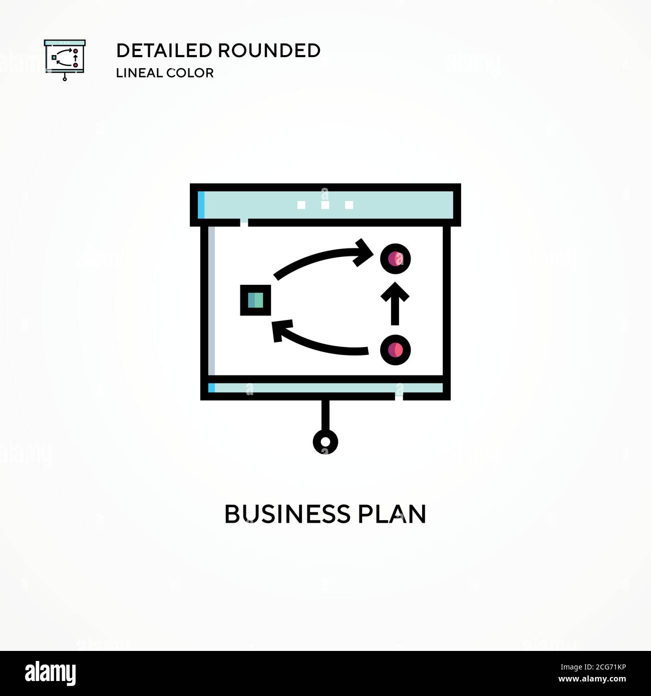 Business plan vector icon. Modern vector illustration concepts. Easy to ...