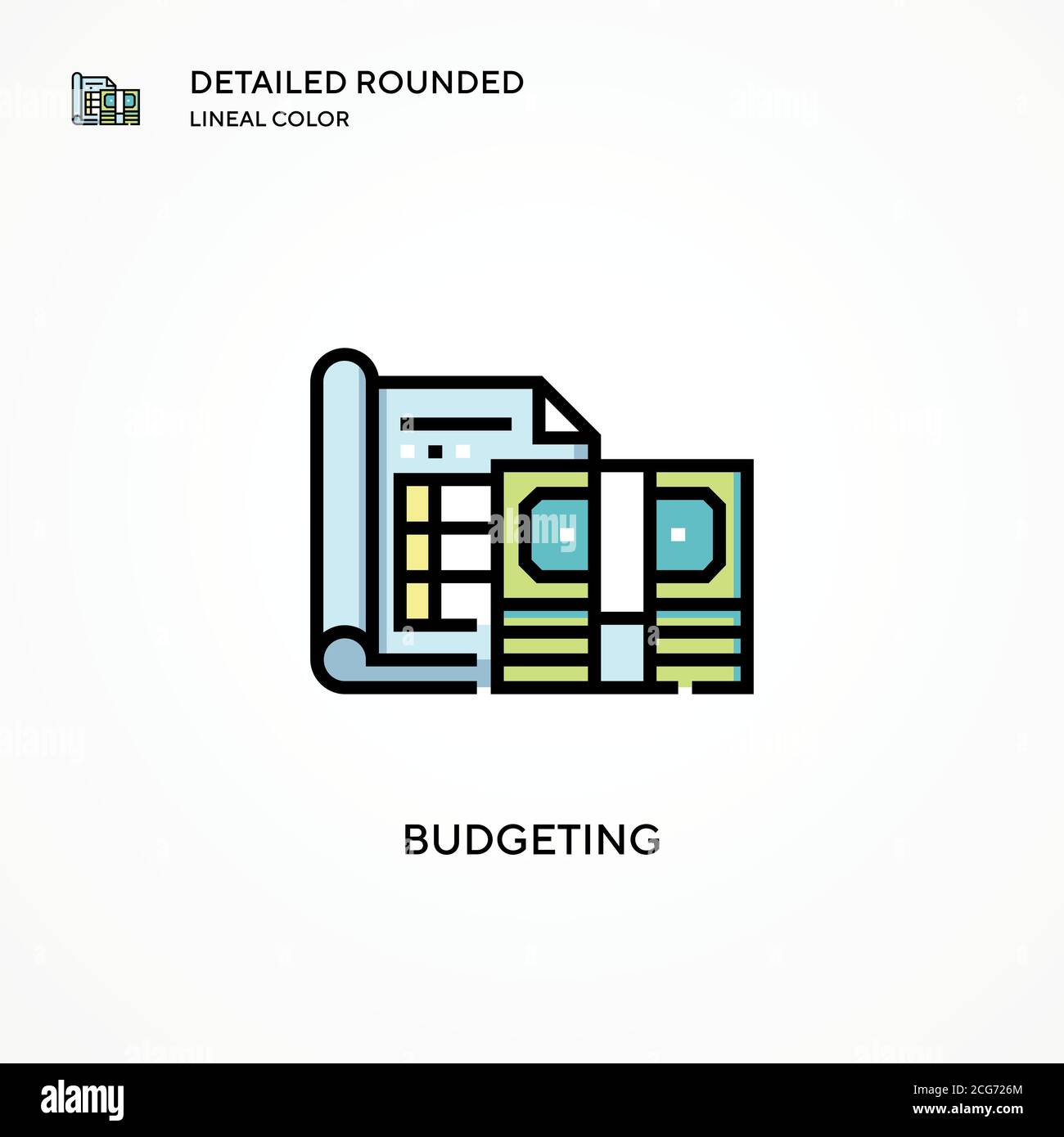 Budgeting vector icon. Modern vector illustration concepts. Easy to ...