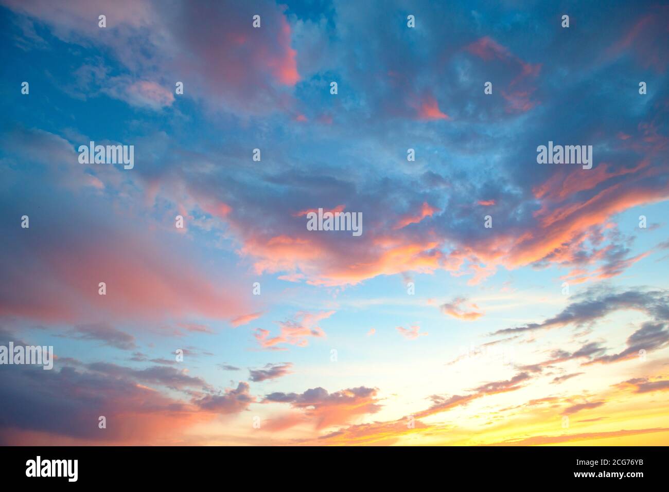 Color Sky only sunset sunrise Stock Photo - Alamy