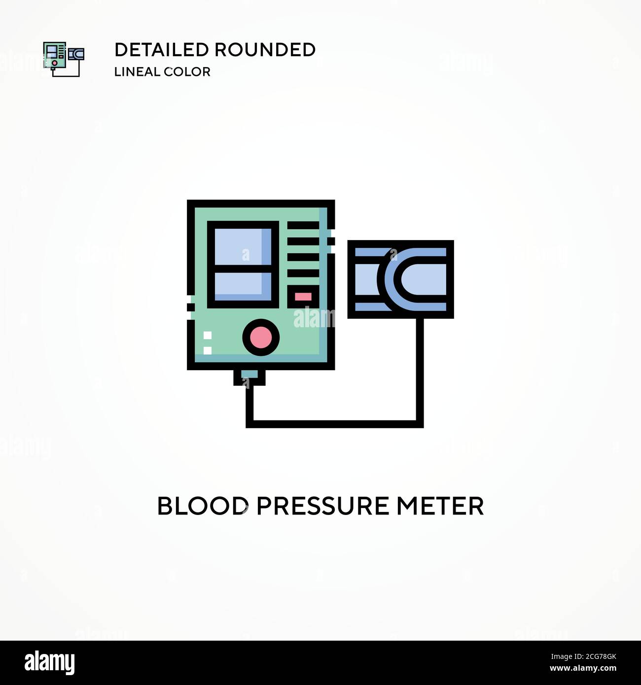 Blood pressure meter vector icon. Modern vector illustration concepts ...