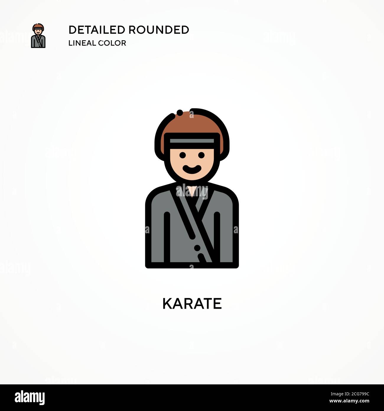Karate vector icon. Modern vector illustration concepts. Easy to edit ...