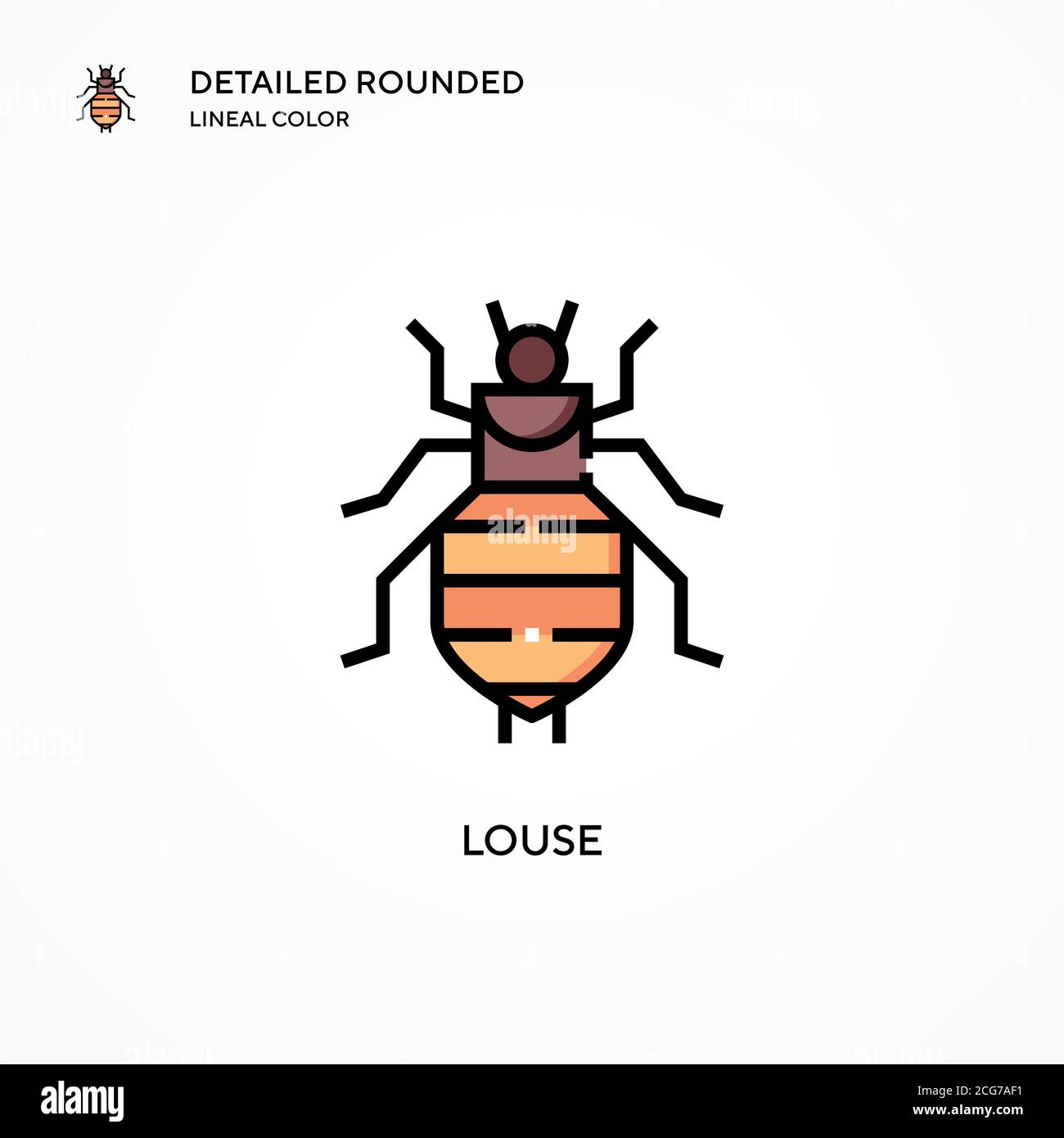 Louse vector icon. Modern vector illustration concepts. Easy to edit ...