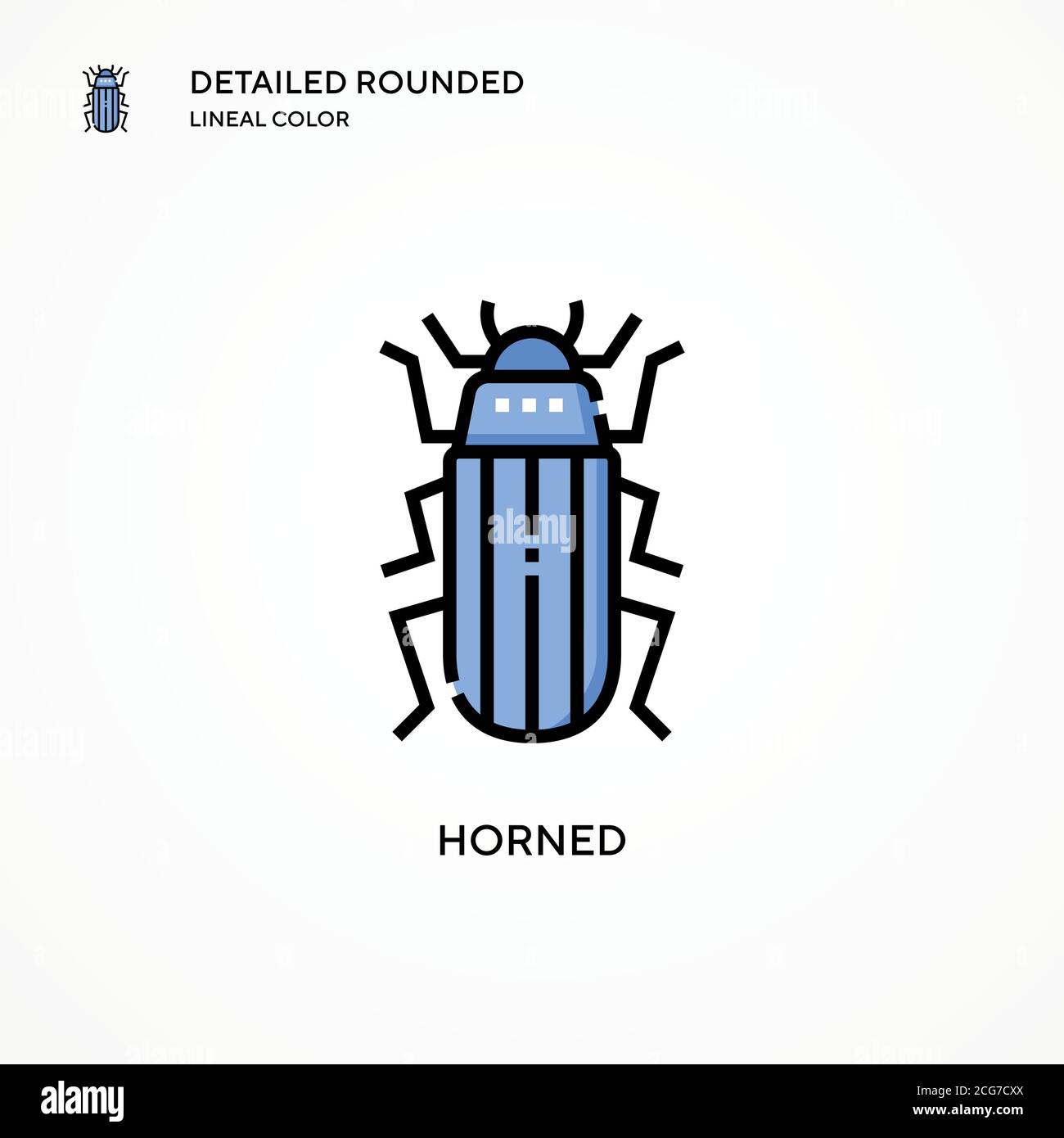 Horned vector icon. Modern vector illustration concepts. Easy to edit ...