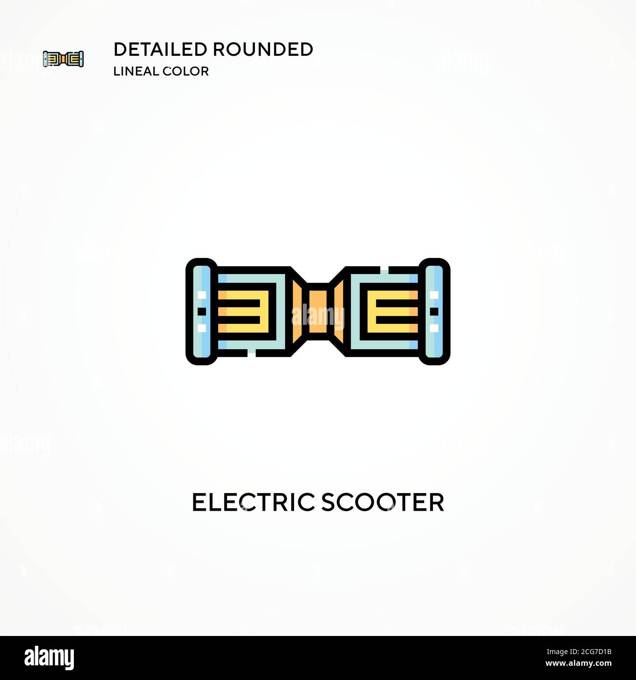 Electric scooter vector icon. Modern vector illustration concepts. Easy ...