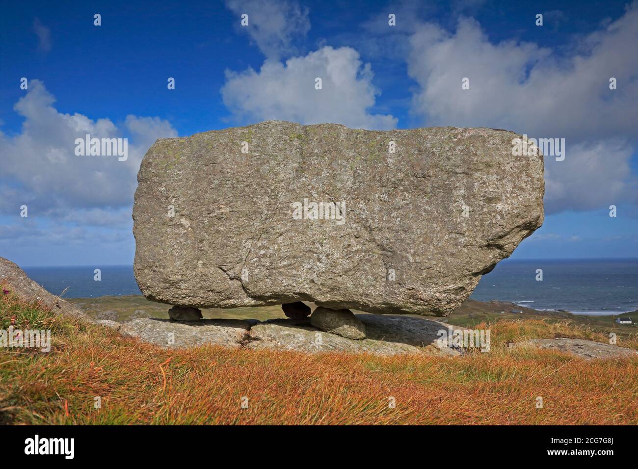 The Queen's Stone on the top of Ben Hogh Isle of Coll Inner Hebrides ...