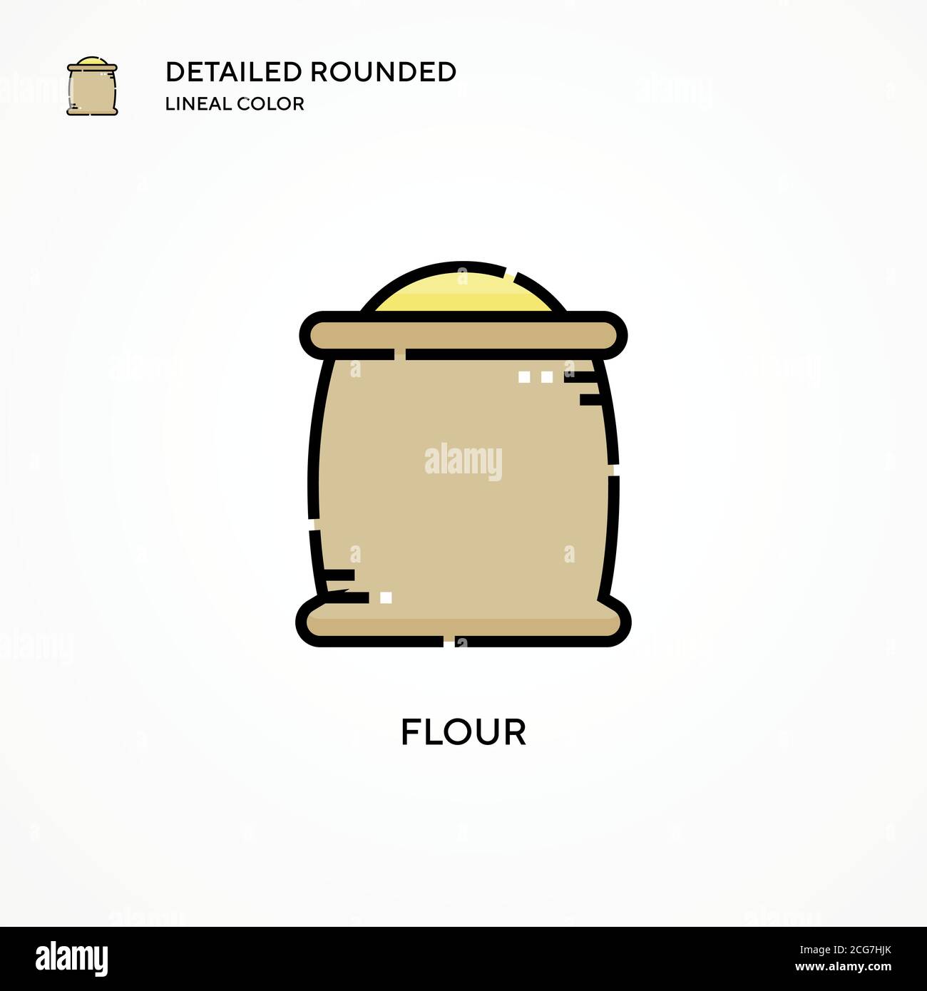 Flour vector icon. Modern vector illustration concepts. Easy to edit ...