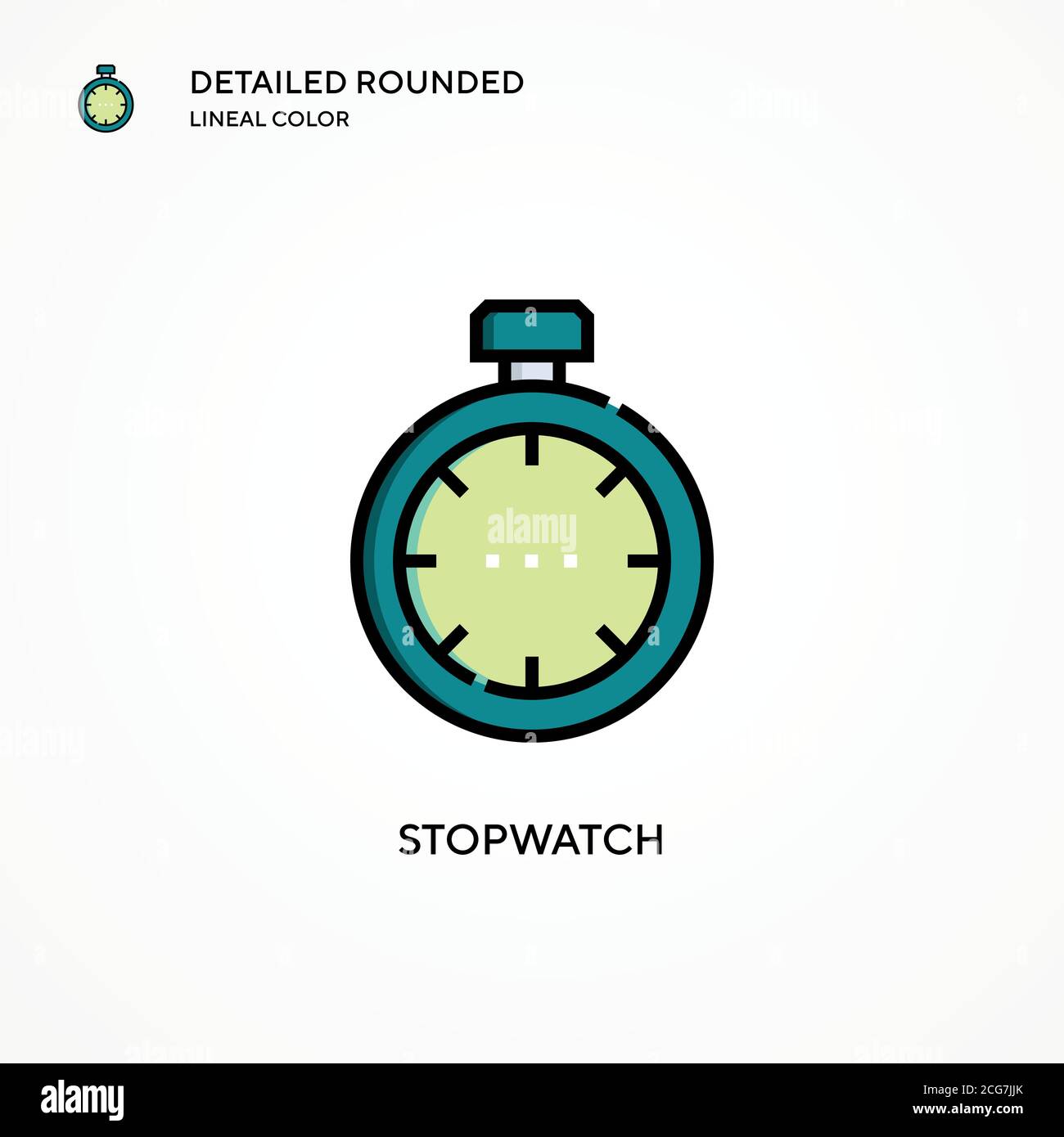 Stopwatch vector icon. Modern vector illustration concepts. Easy to ...