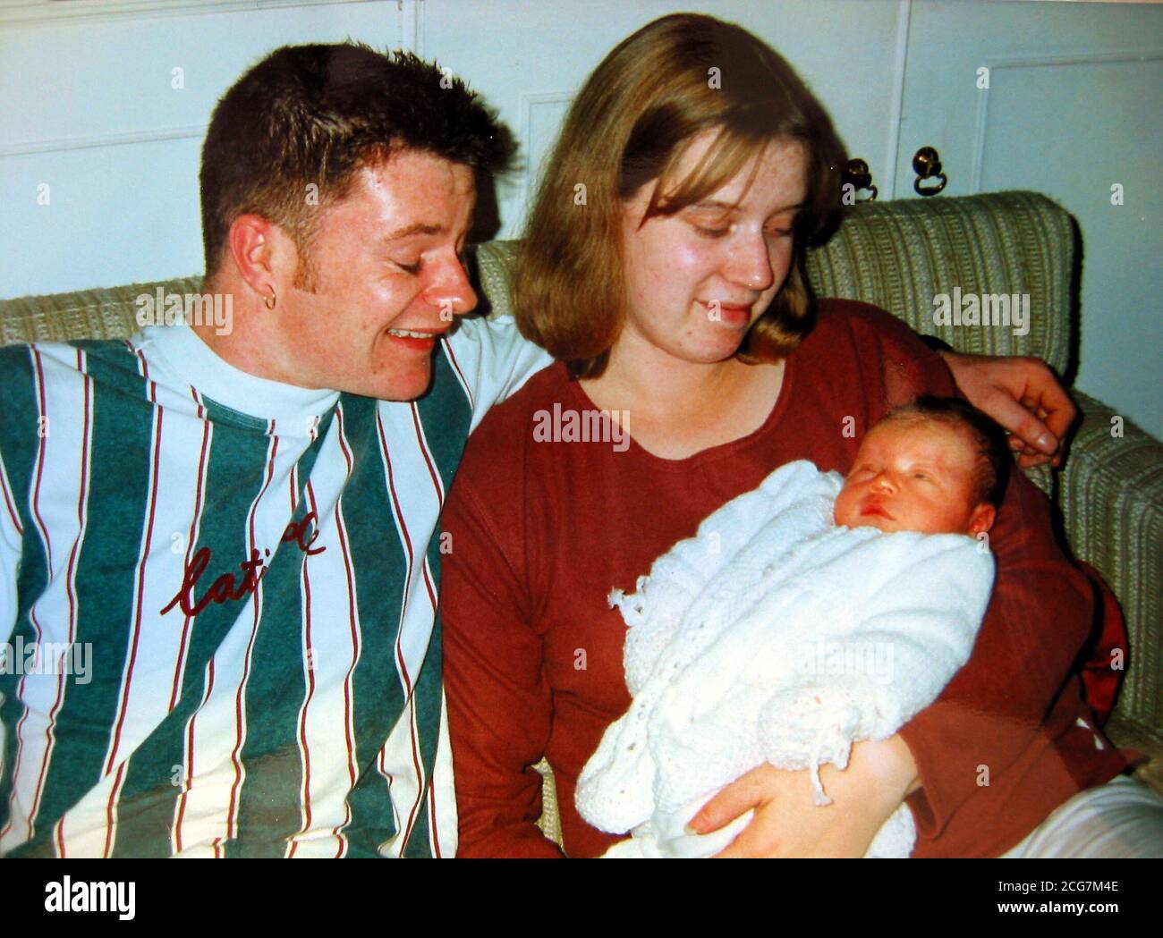 Father Ian Metcalfe, 34 and mother Maureen Lockerbie, 24, with son Dylan Lockerbie. Mr Metcalfe ...