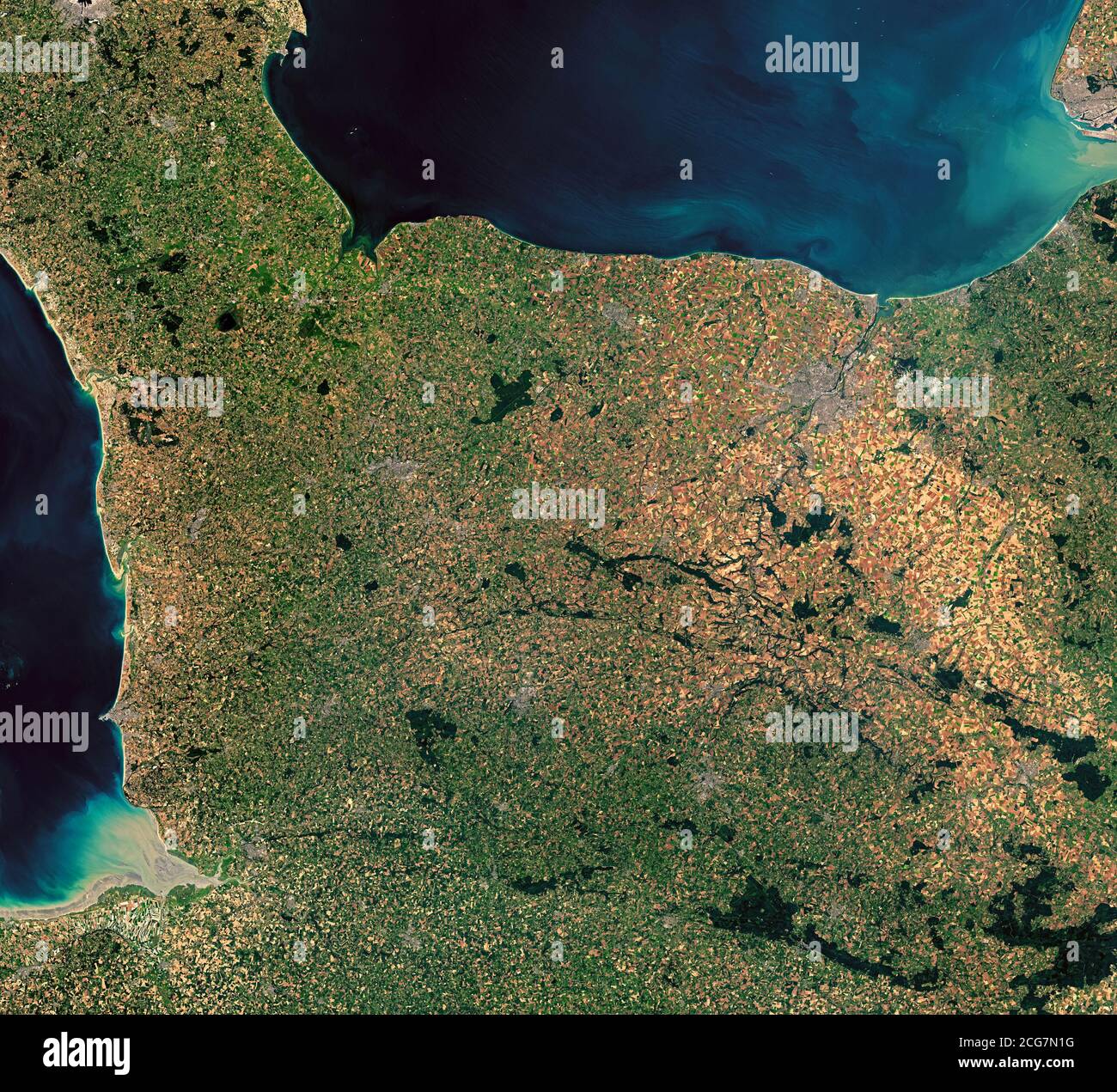 Aerial view of Normandy, France Stock Photo - Alamy