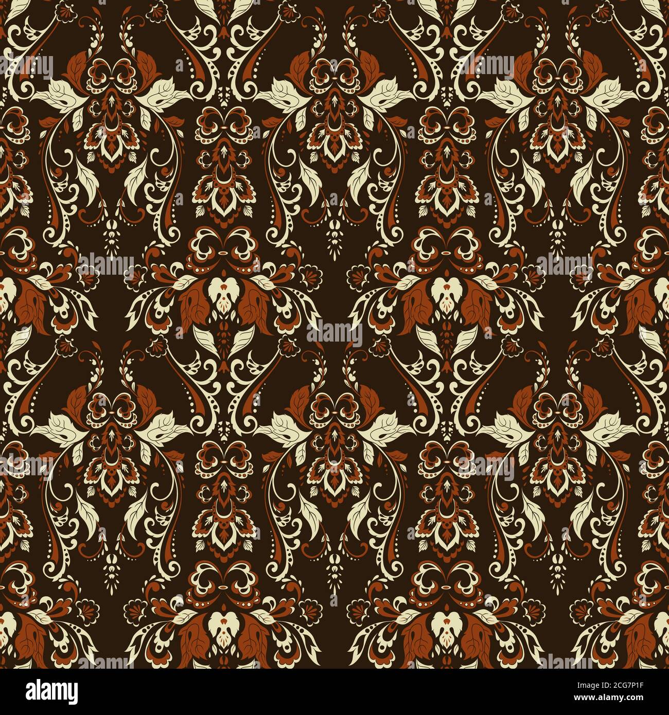 Vintage floral seamless patten. Classic Baroque wallpaper. seamless ...