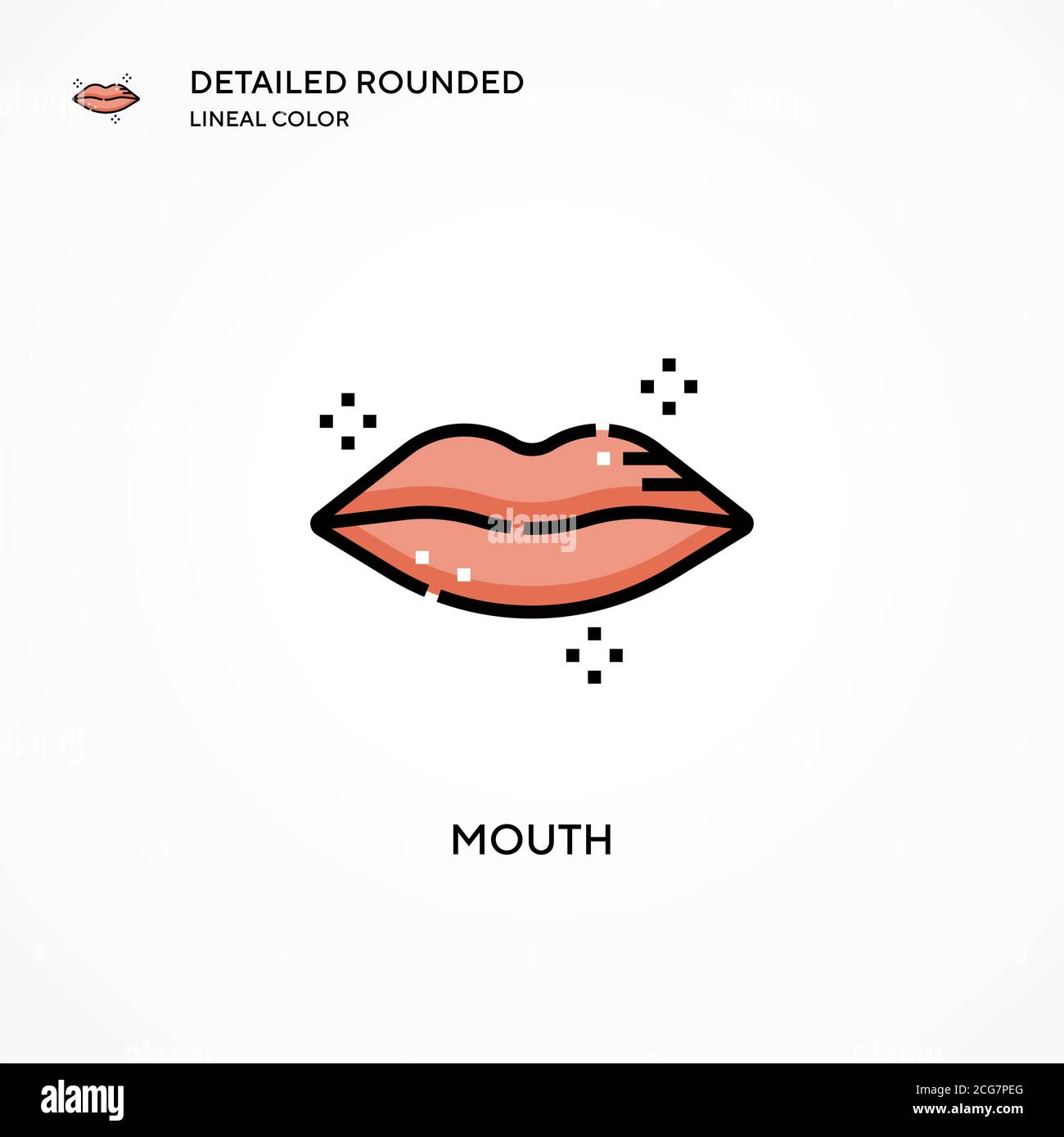 Mouth vector icon. Modern vector illustration concepts. Easy to edit ...