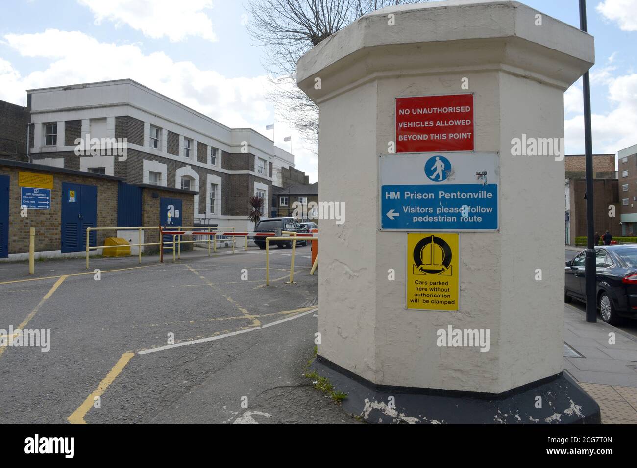 General view of the entrance to Pentonville Prison, London Stock Photo ...