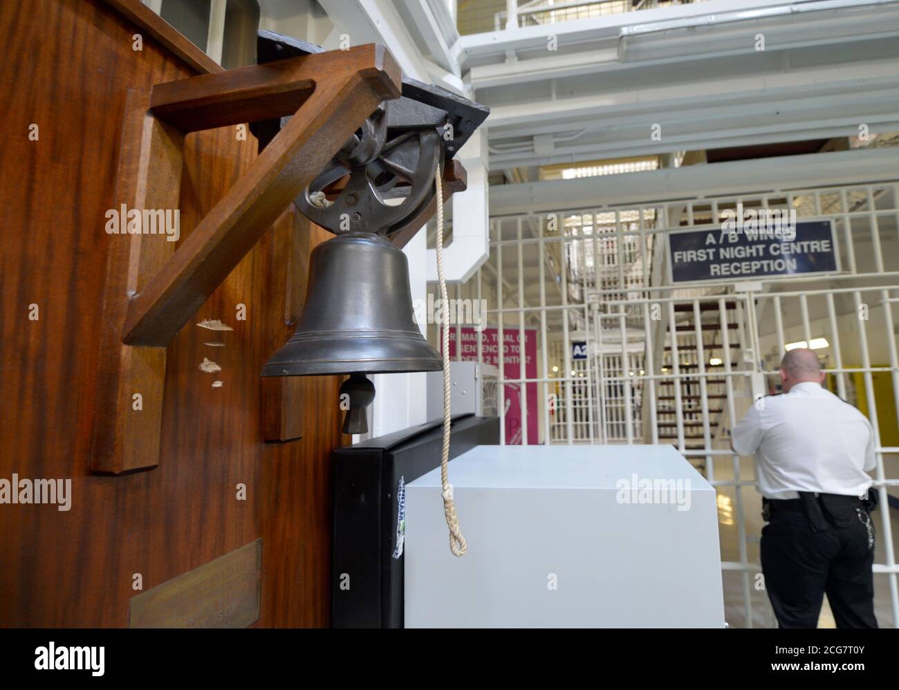 The prison bell is seen inside Pentonville Prison, London Stock Photo ...