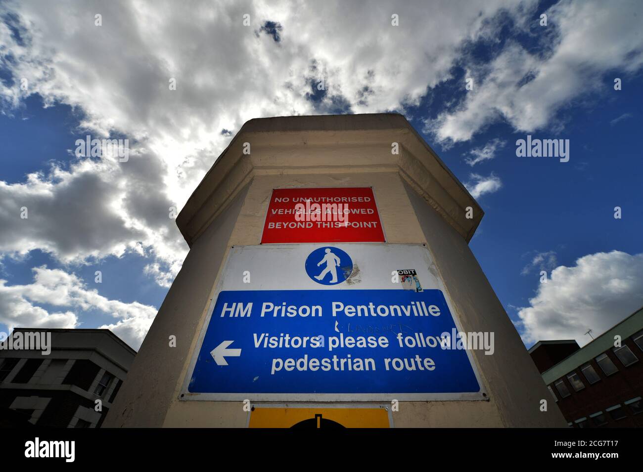 General view of the entrance to pentonville prison hi-res stock ...