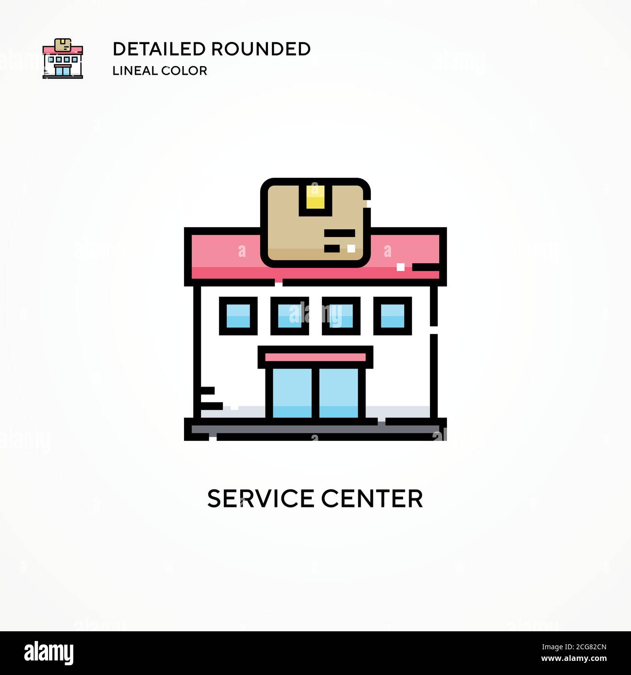 Service center vector icon. Modern vector illustration concepts. Easy ...